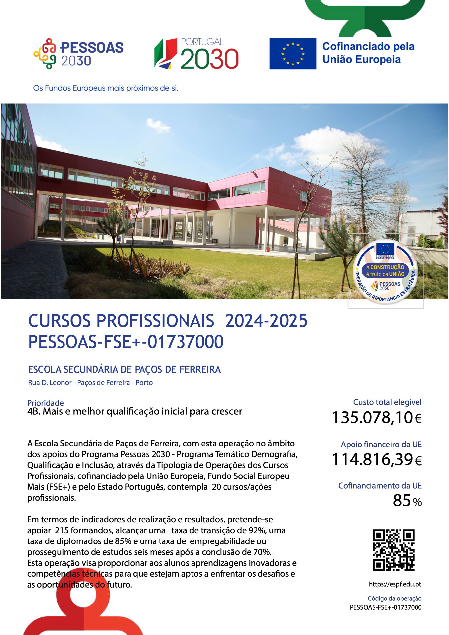 Cursos profissionais | Escola Secundária de Paços de Ferreira